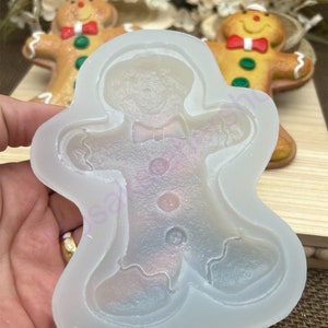 Gingerbread Man Handmade Silicone Mold for Christmas Ornaments-holidays ...