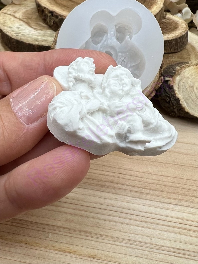 HOLY FAMILY (small Size)-jesus-mother Mary and Joseph Silicone Mold ...