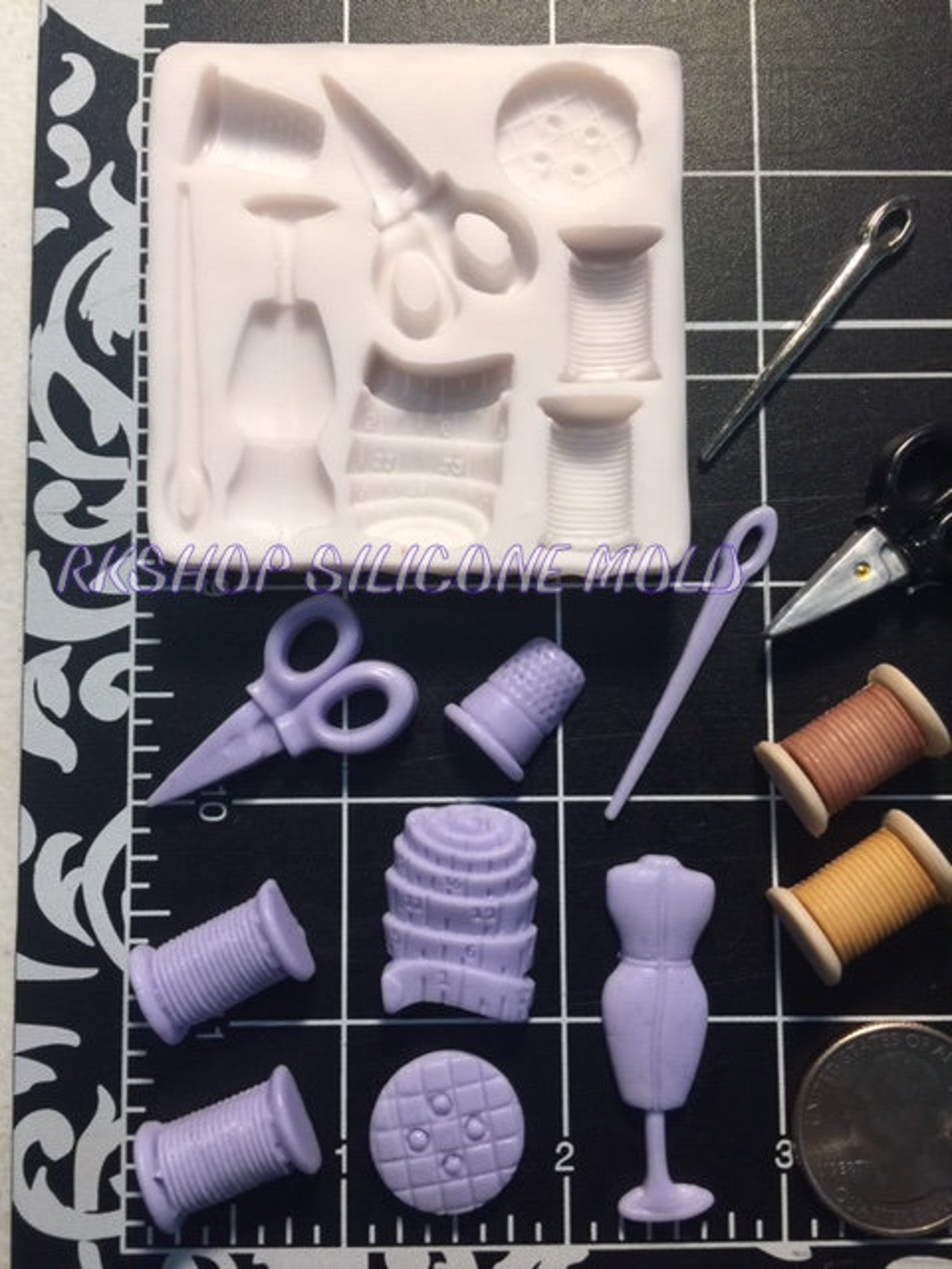 Sewing Gadgets-scissors-needle-thimble-spool-measuring | Etsy