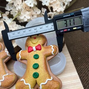 Gingerbread Man Handmade Silicone Mold for Christmas Ornaments-holidays ...