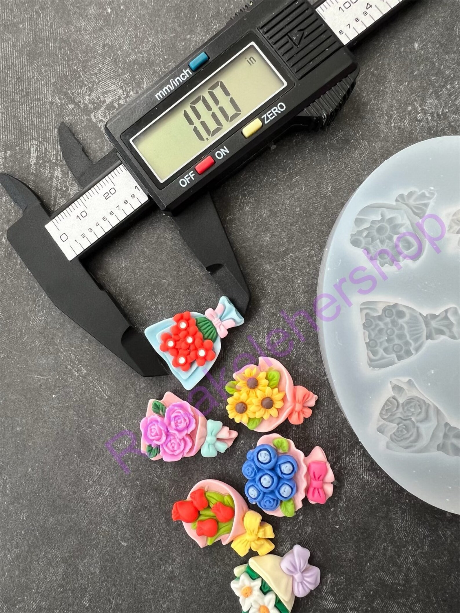 Flowers Bouquets Silicone Mold-spring Flowers for Fondant-resin ...