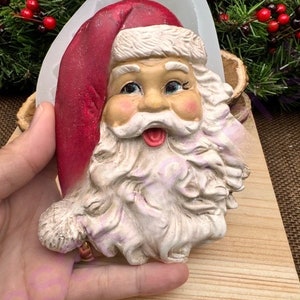 Santa Claus's Handmade Silicone Mold for Christmas-holidays Crafts ...