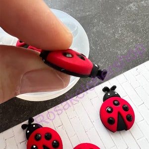 Ladybugs Silicone Mold Size Small for Fondant- Resin-handcrafts-polymer ...