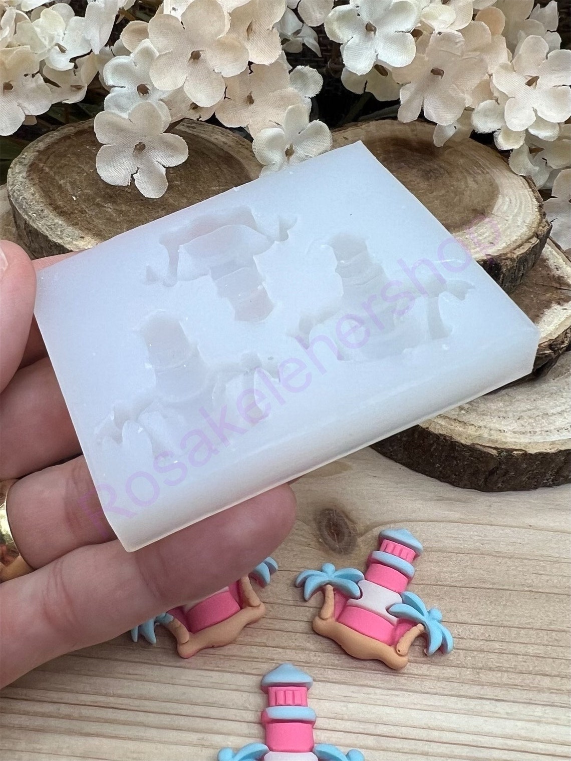 Tropical Light House Silicone Mold Sea-beach Mold for Fondant-resin ...