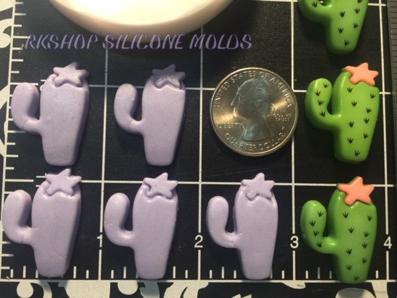 Cactus-succulents Plants Silicone Mold for Fondant-resin-handcrafts ...