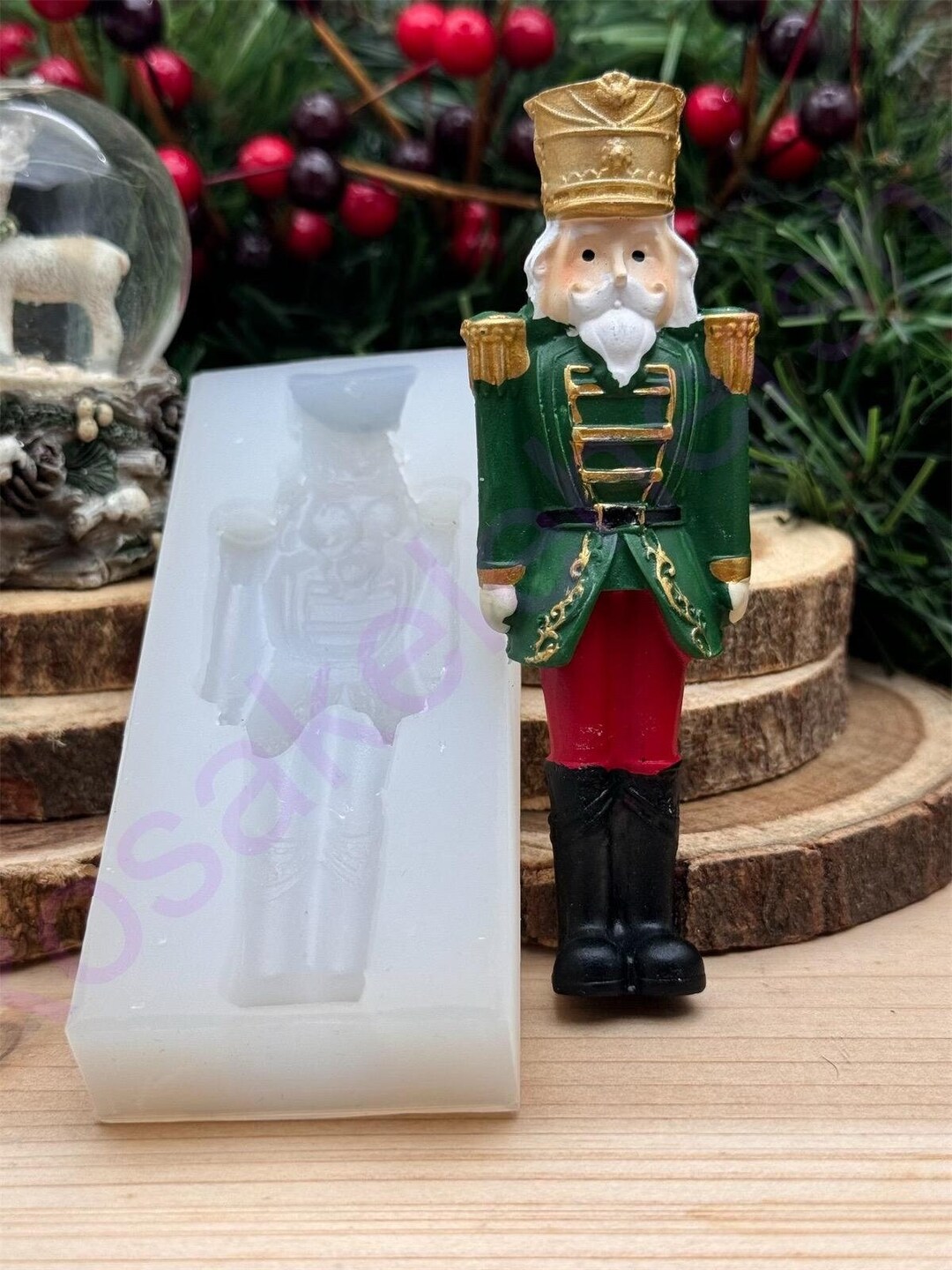 Christmas Nutcracker Soldier #2 Handmade Silicone Mold for Christmas ...