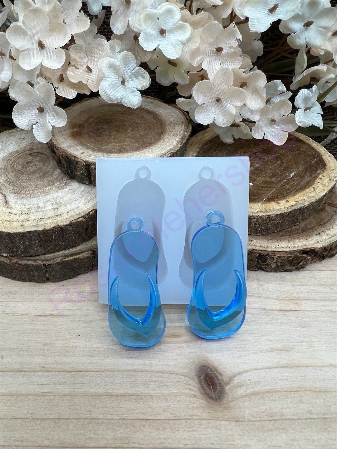 Flip Flops Shine Silicone Mold for Fondant-resin-handcrafts-polymer ...