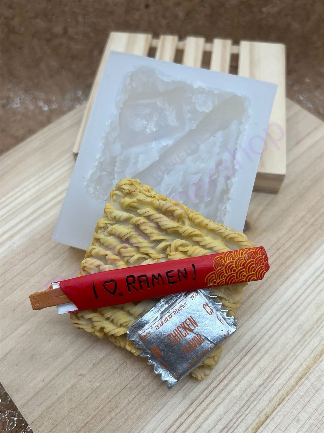 Instant Noodles 3D Pasta-instant Ramen Noodle Block-food Handmade ...