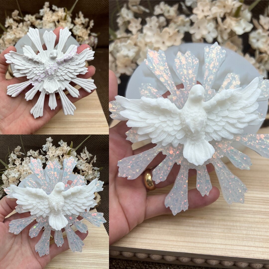 HOLY SPIRIT Silicone Mold #1 for Christmas Ornament-resin-handcrafts ...