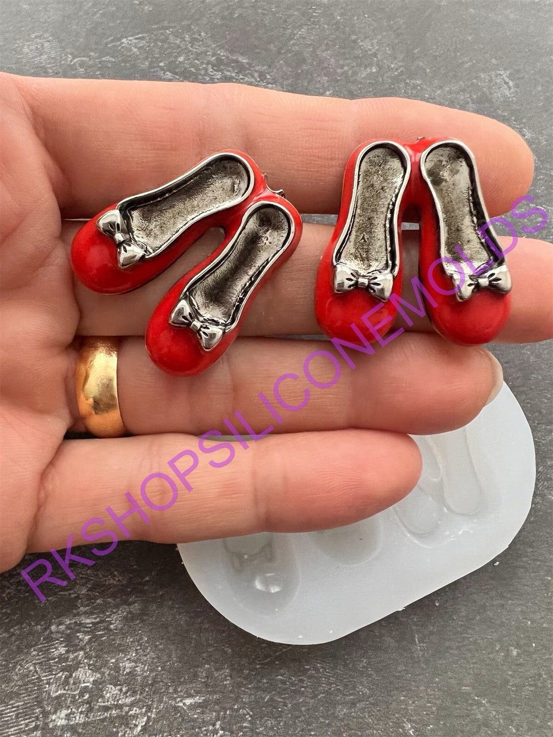 Doll-girls Shoes Handmade Silicone Mold for Fondant-resin-clay-candy ...