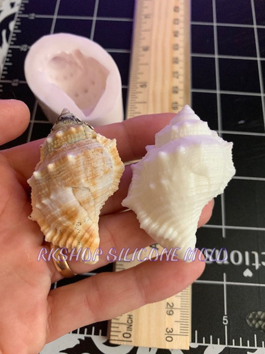 2D Seashell Silicone Mold-sea-ocean-beach -resin-crafts-clay-jewelry ...