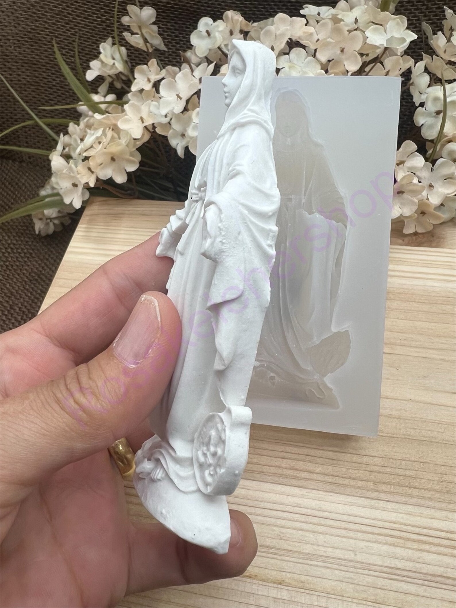 Our Lady of Grace-virgin MARY Silicone Mold-mother Mary-fondant-resin ...