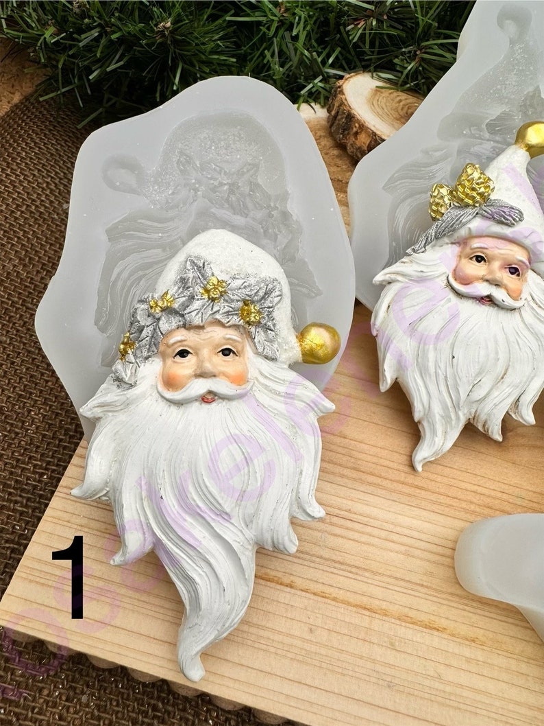 Santa Claus's-christmas Ornaments Handmade Silicone Mold for Fondant ...