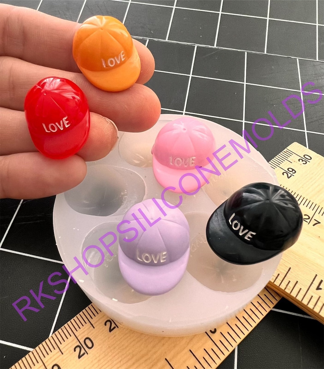Baseball Cap-hat Silicone Mold for Fondant-jewelry-polymer Clay ...