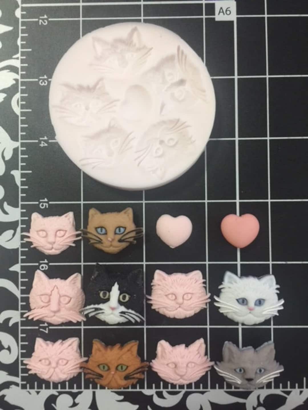 Cats-cat-kitten Silicone Mold for Fondant-resin-handcrafts-polymer Clay ...
