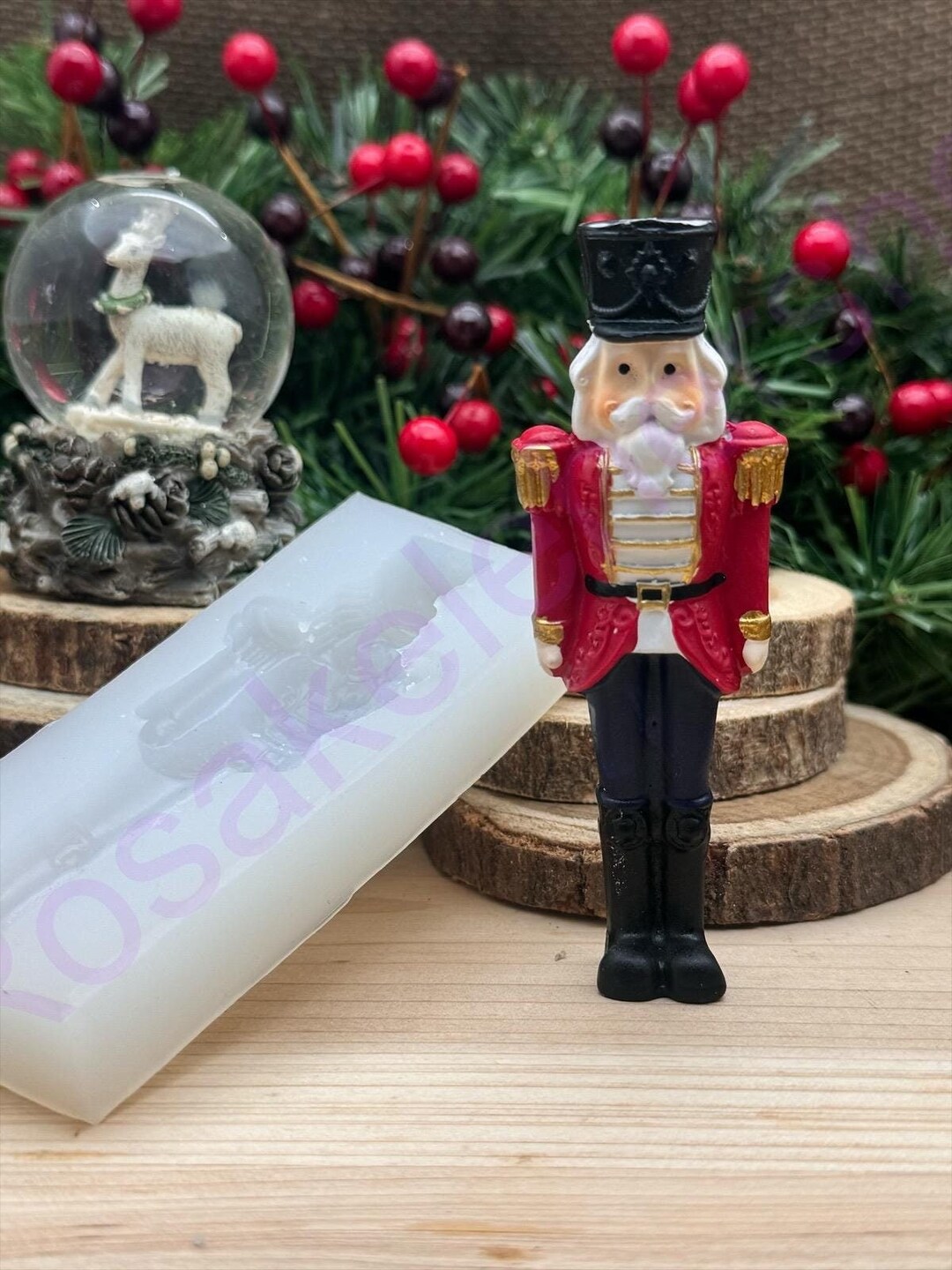 Christmas Nutcracker Soldier #3 Handmade Silicone Mold for Christmas ...