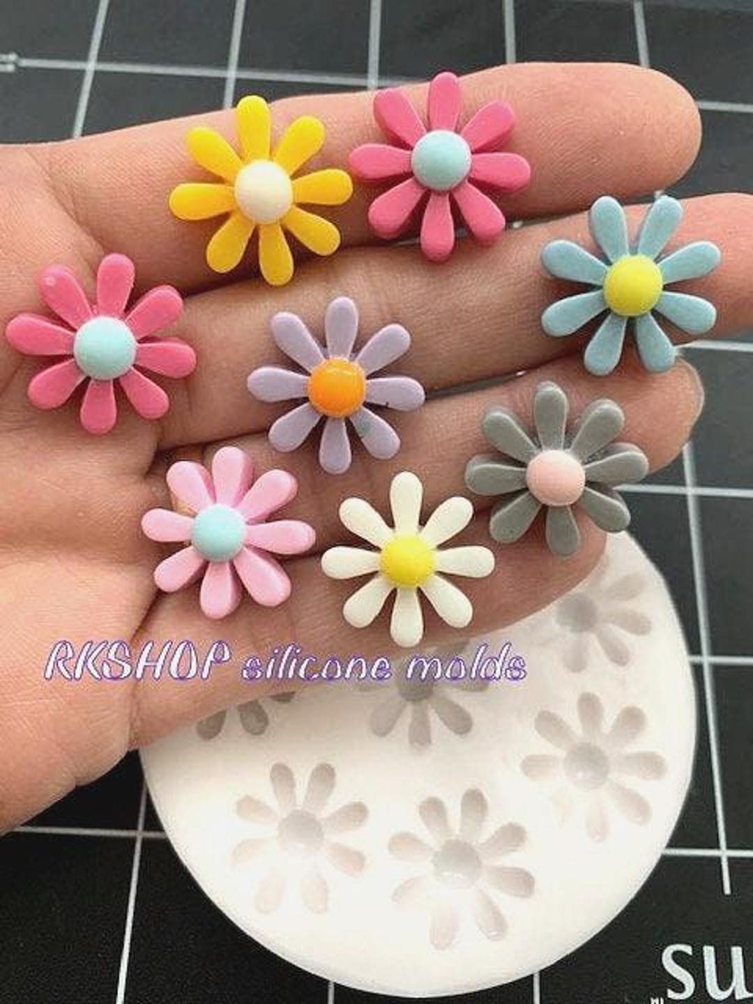 Flowers-spring Silicone Mold for Fondant-resin-polymer Clay-candy ...