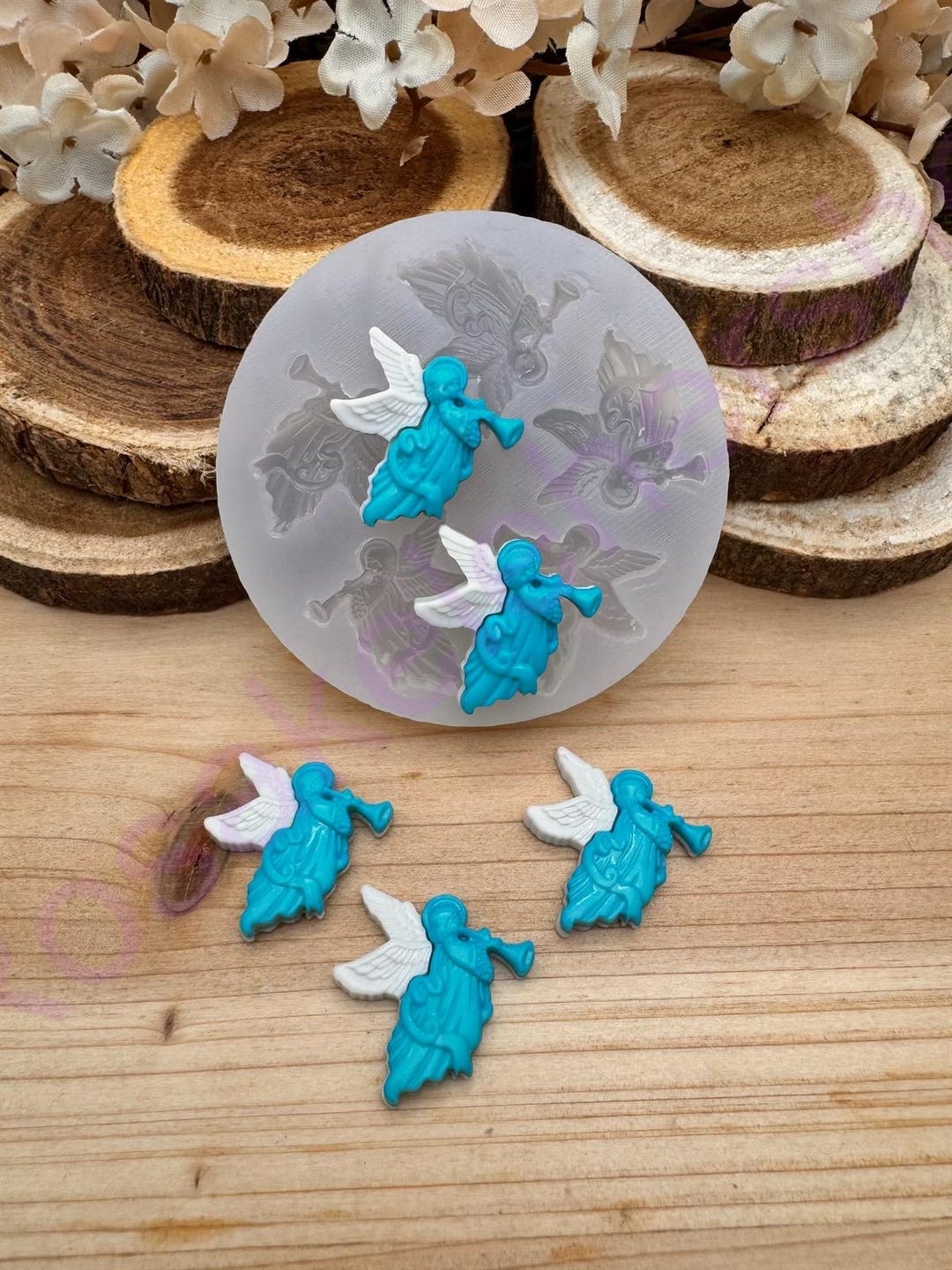 Angels-handmade Silicone Mold for Fondant Resin-crafts-clay-candy ...