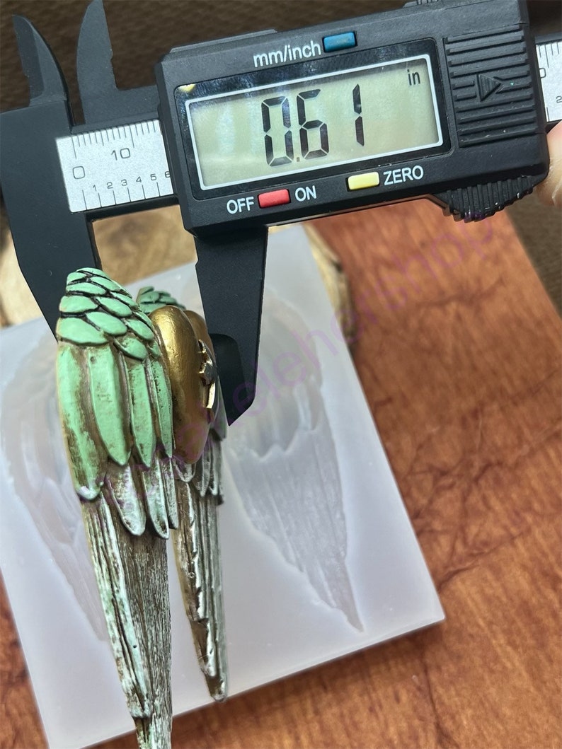 LARGE Angel Wings With Heart Silicone Mold 4 for - Etsy