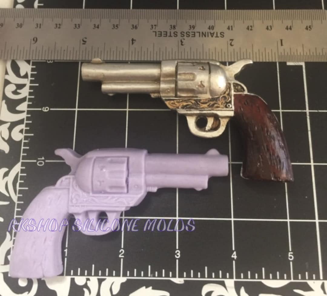 Gun 6 Shooter Revolver-crossed Pistol-western Pistol-silicone Mold for ...