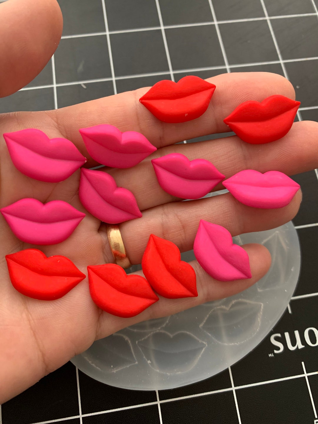 12 / 24 Cavities Tiny Hot Sexy Lips Silicone Mold Fondant-resin-crafts ...