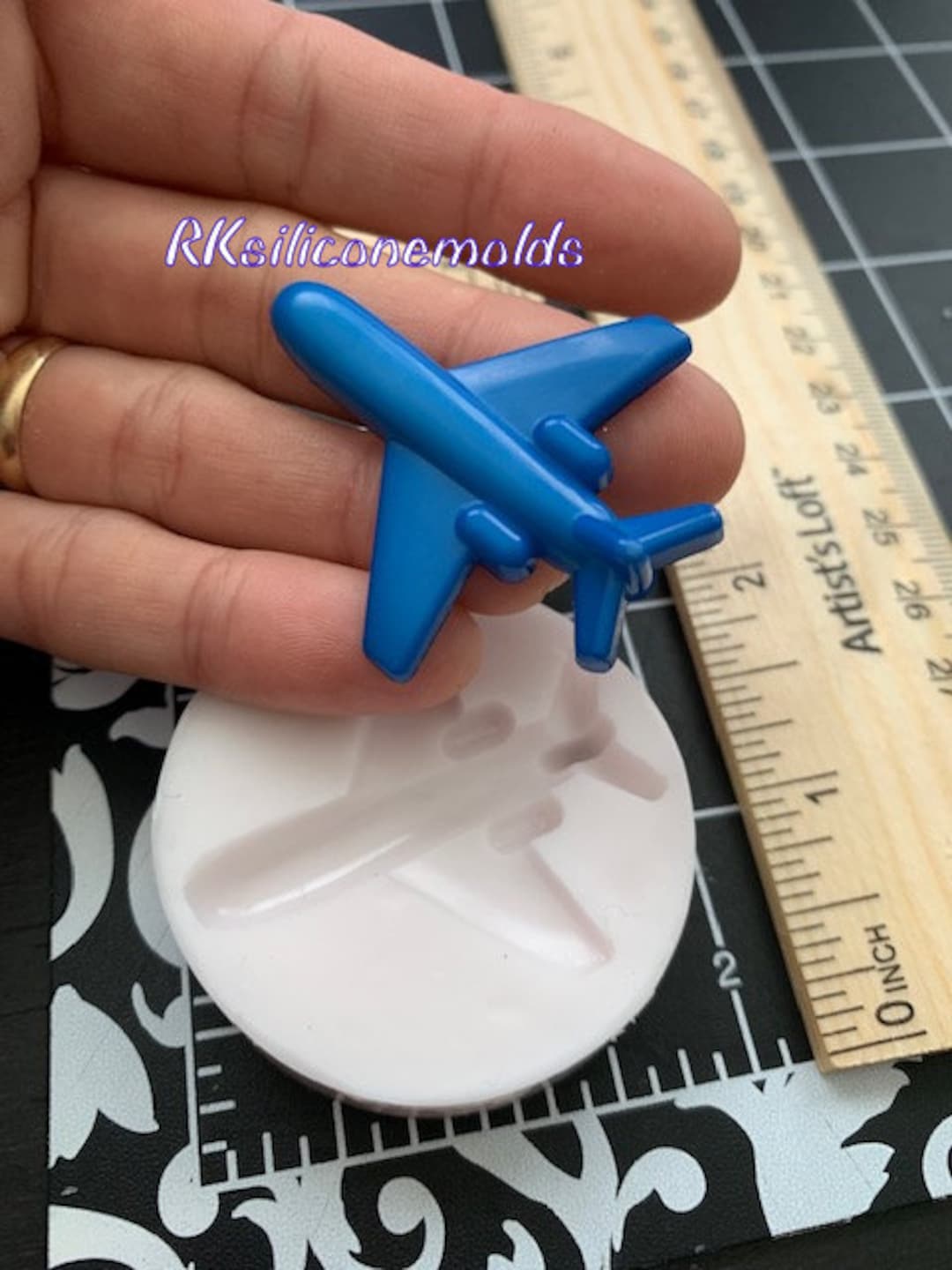 Airplane Silicone Mold Size Small for Fondant-resin-polymer Clay-candy ...