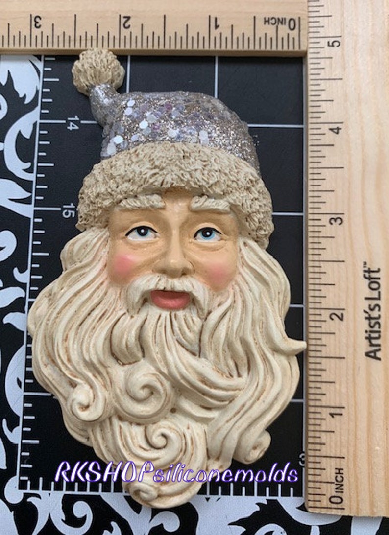 Large Santa Claus's-christmas Silicone Mold for Fondant-resin ...