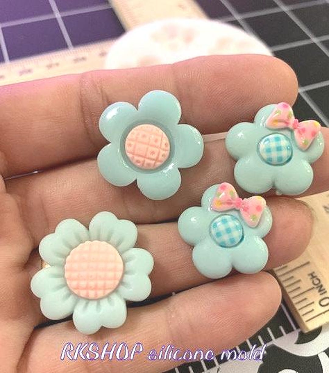 Flower Silicone Mold-spring Flowers for Fondant-resin-polymer Clay ...