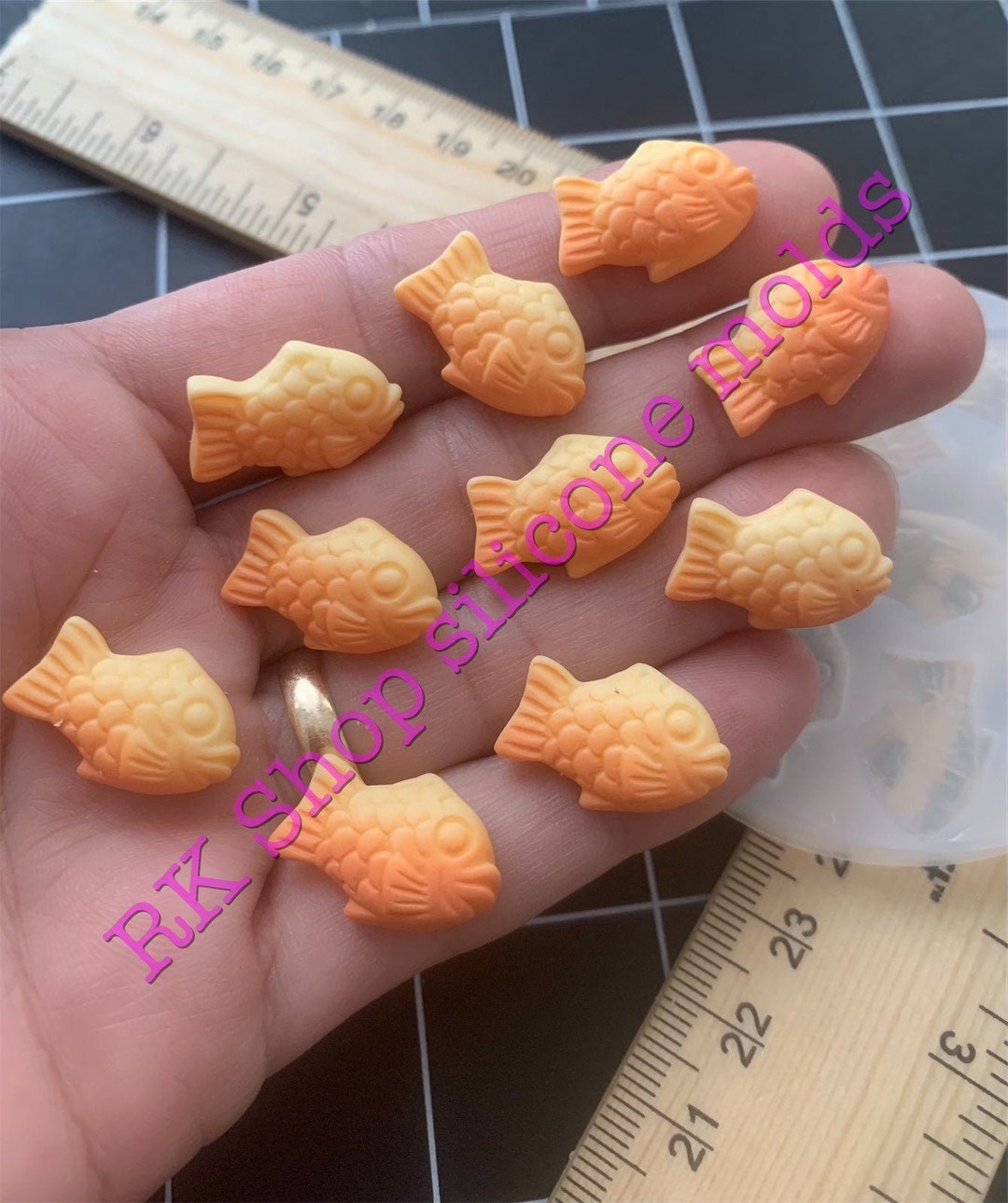 Fish Silicone Mold (SMALL) for Fondant-resin-handcrafts-polymer Clay ...