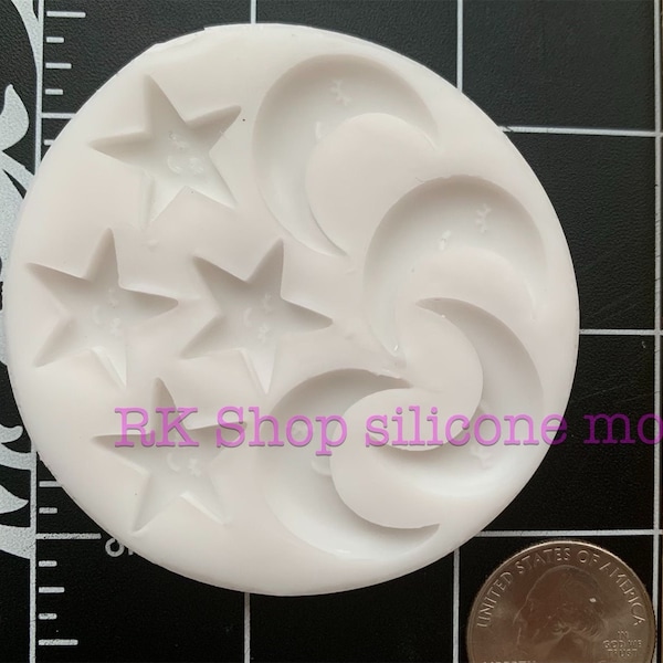 Moon and Stars Mold - Etsy