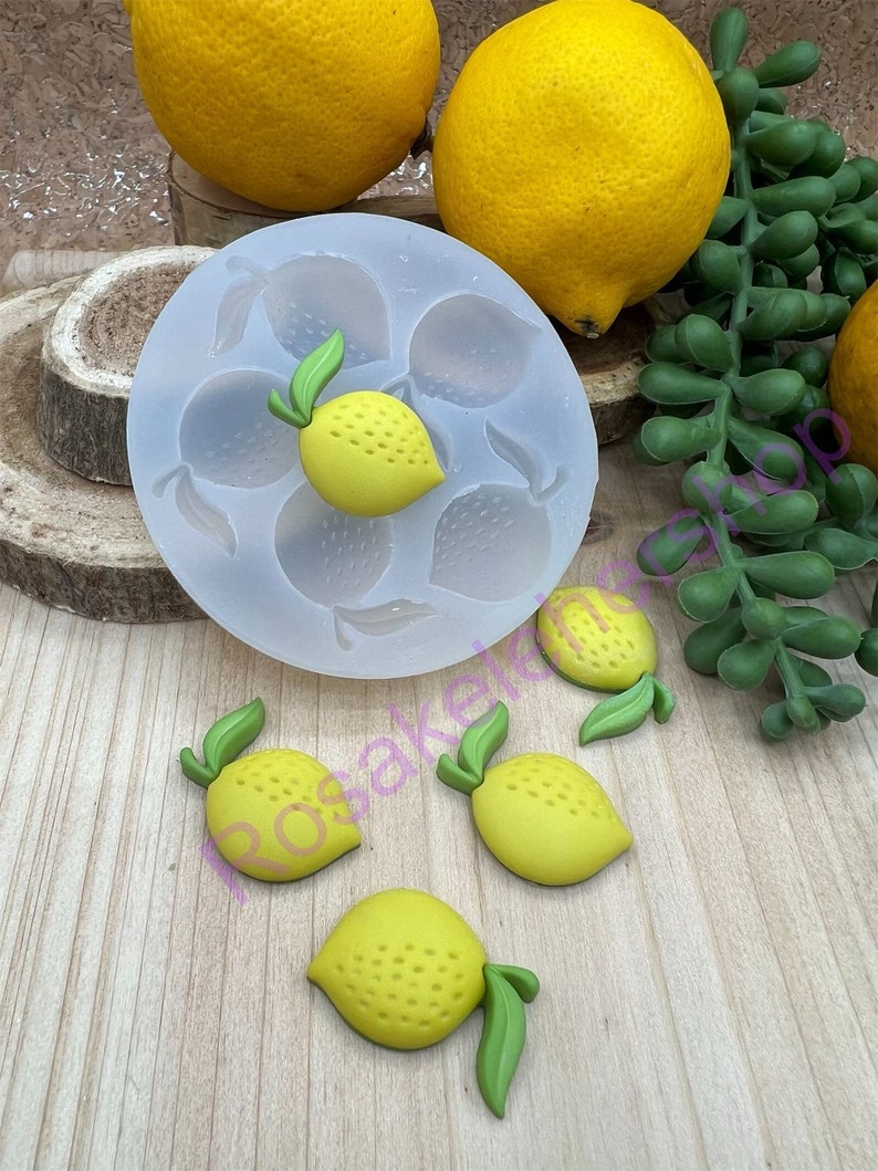 Lemon Fruit-food Silicone Mold for Fondant-resin-polymer Clay-candy ...