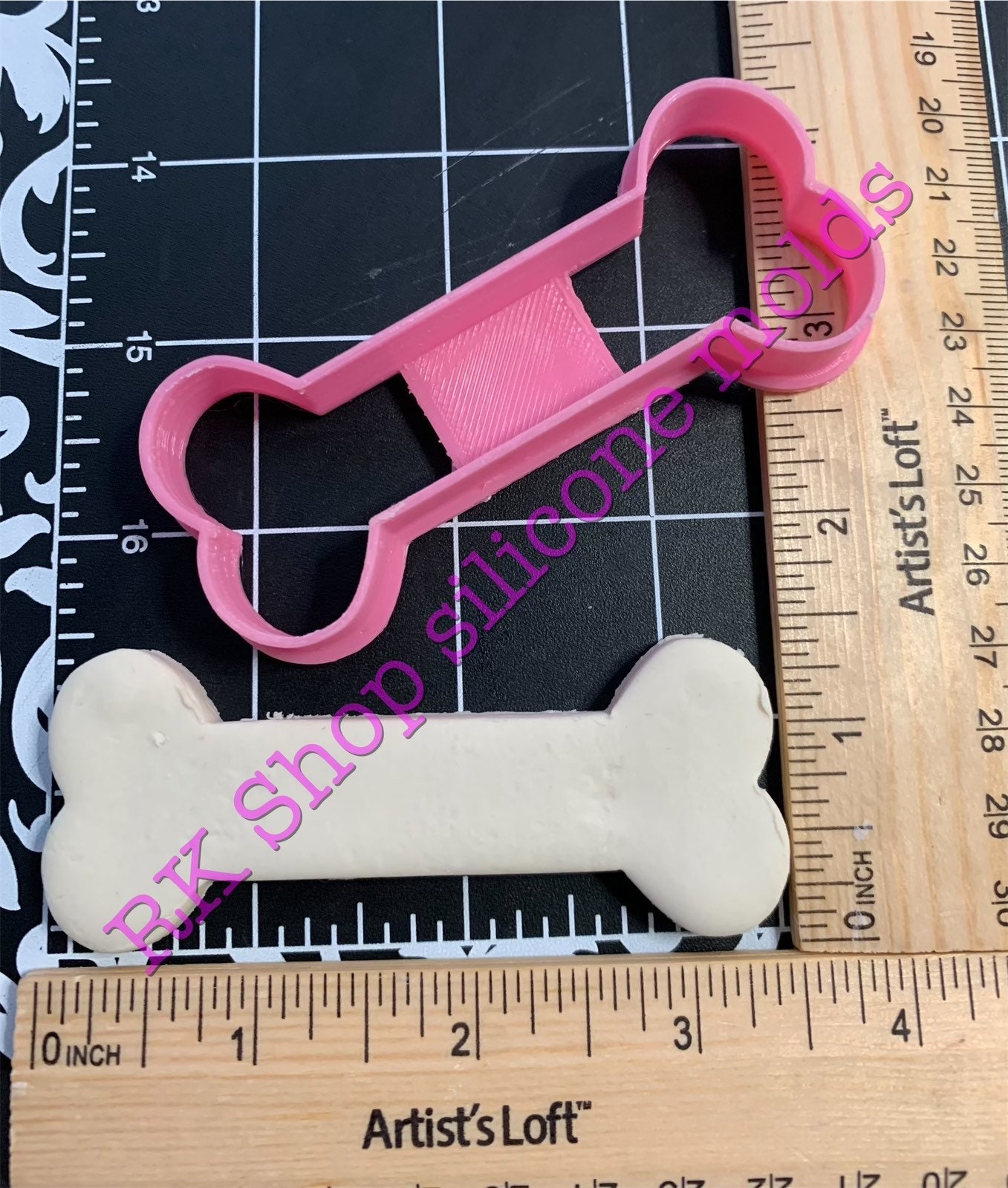 3D printed Dog Bone cutter cookie dough-Embossing Cutters | Etsy