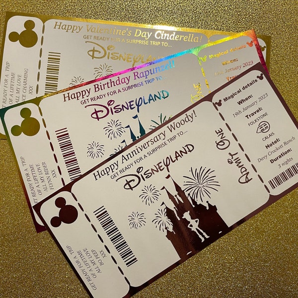 Disneyland Paris Surprise Boarding Voucher - Etsy