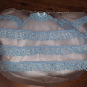 46"/48" Hip - Lace Ruffle Clear Plastic Waterproof Pants - Tunnel ...