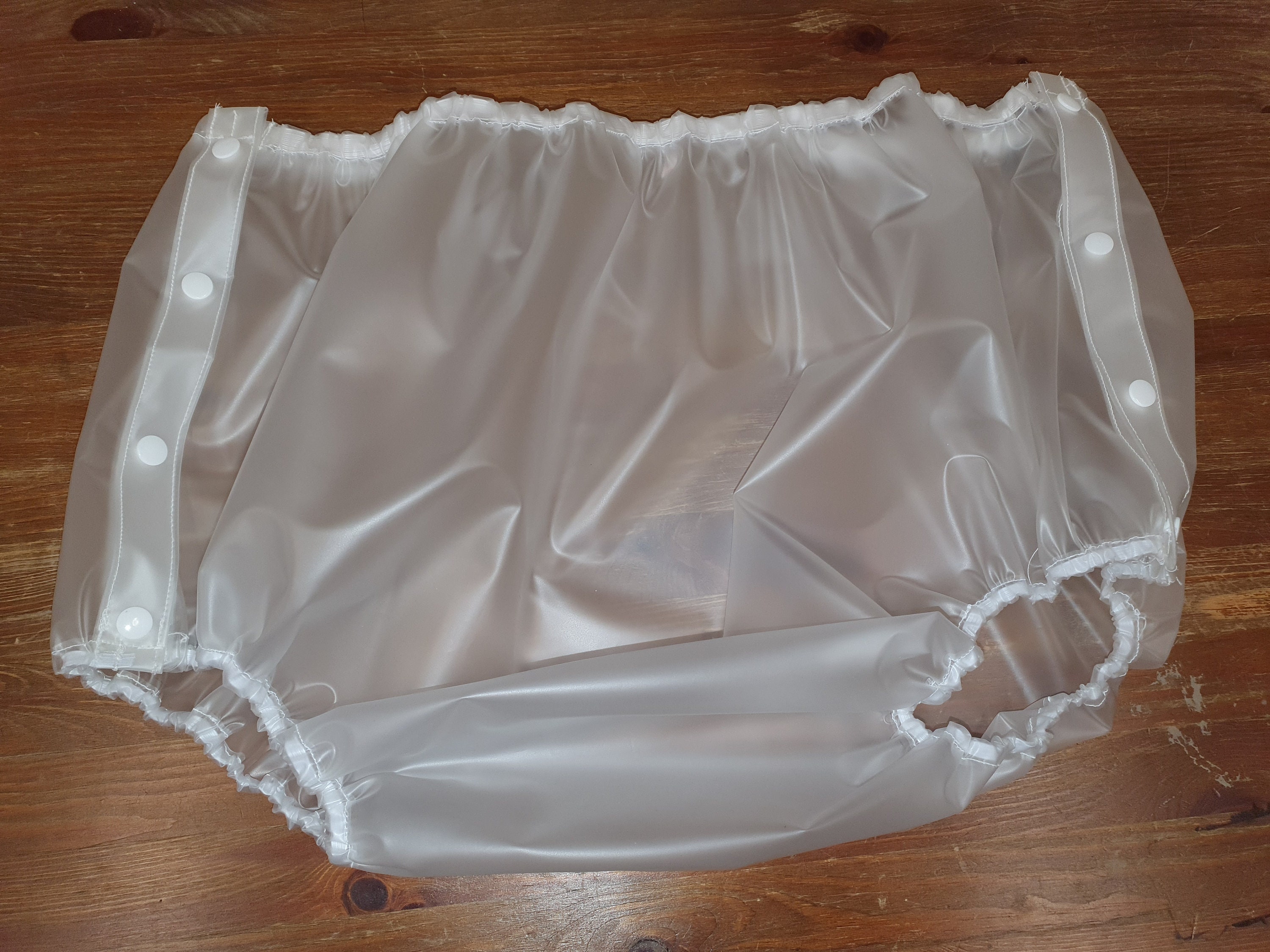 50/52 Hip Side Opening Clear Plastic Waterproof Pants Tunnel Elastic ...