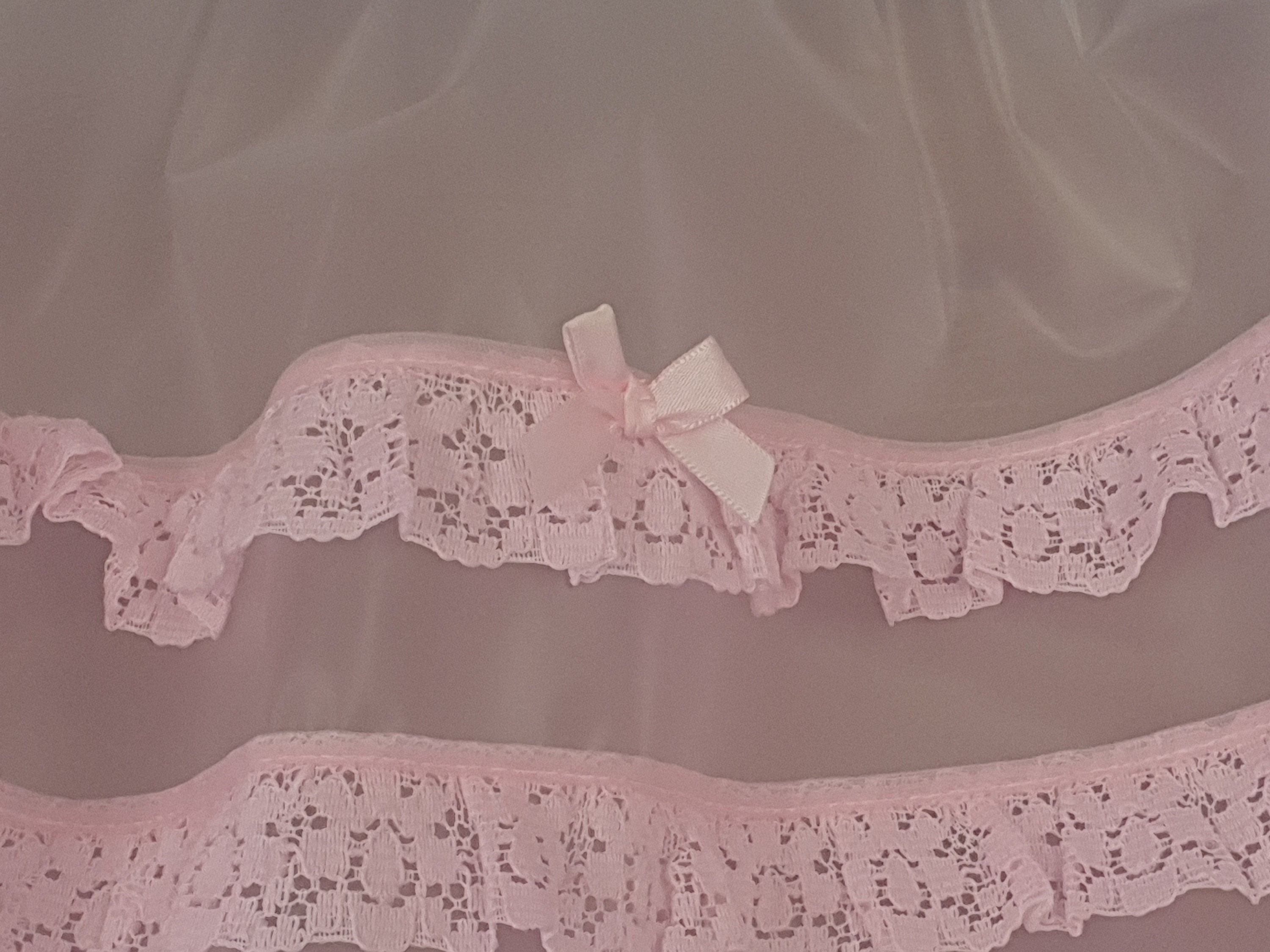 46/48 Hip Lace Ruffle Clear Plastic Waterproof Pants Tunnel Elastic - Etsy