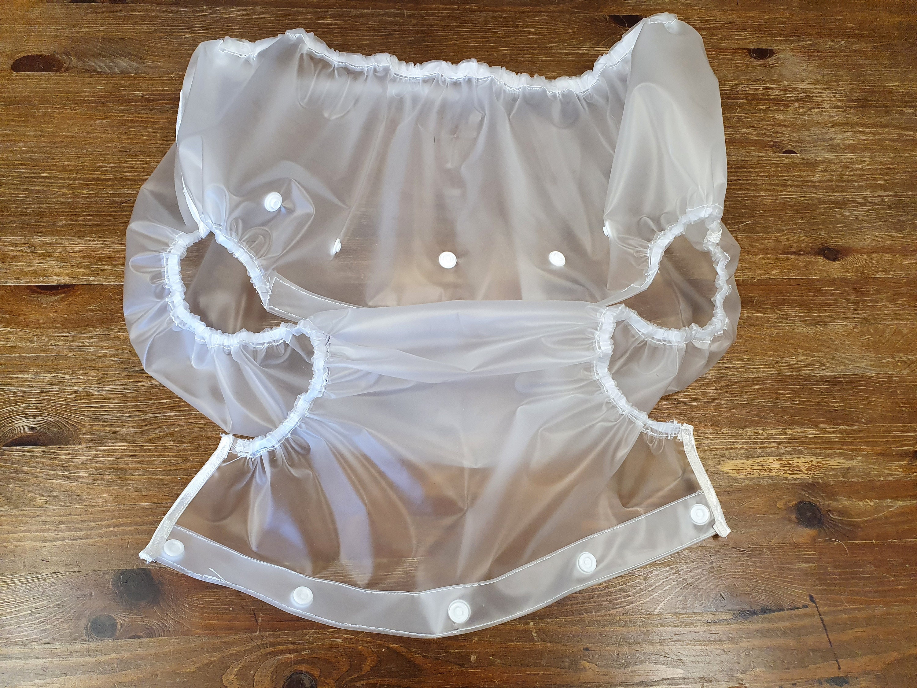 50"/52" Hip - Front Opening - Clear Plastic Waterproof Pants - Tunnel ...