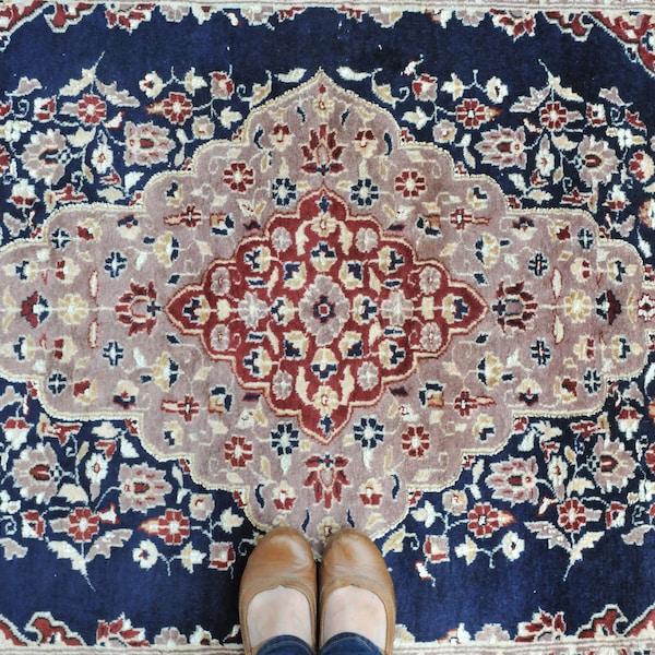 Persian Blue Rug - Etsy