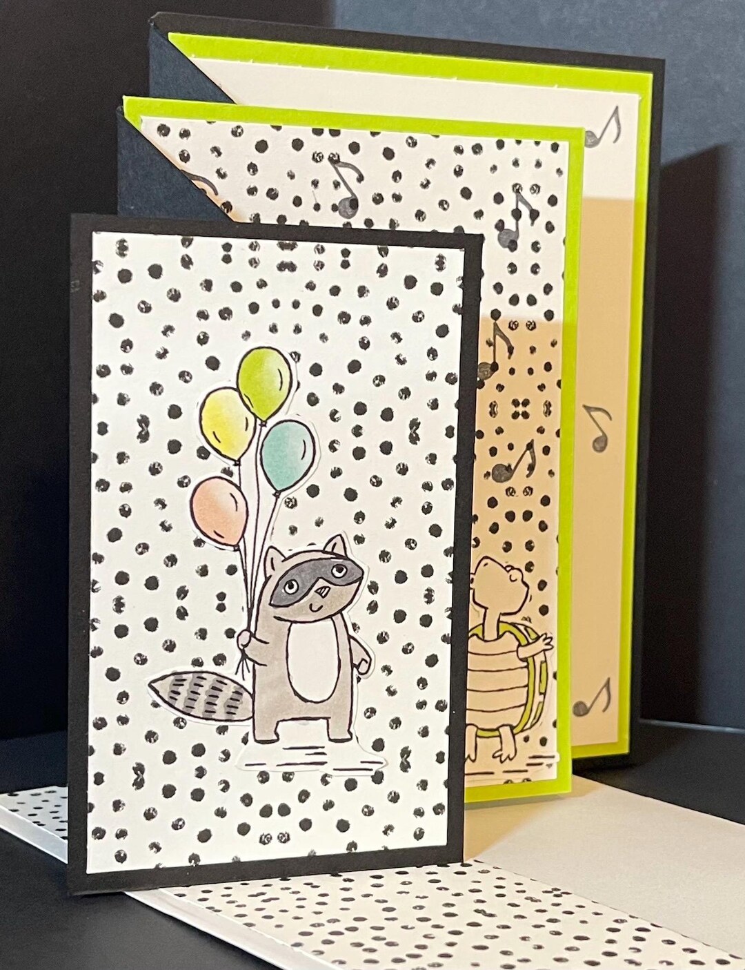 Fun! 4 Uniquely Different Triple Panel Cards - as Pictured - Etsy