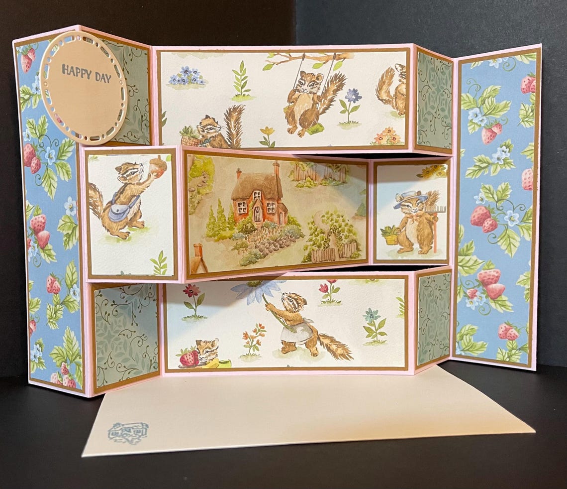 Storybook Collage Card Set of 2 - Etsy