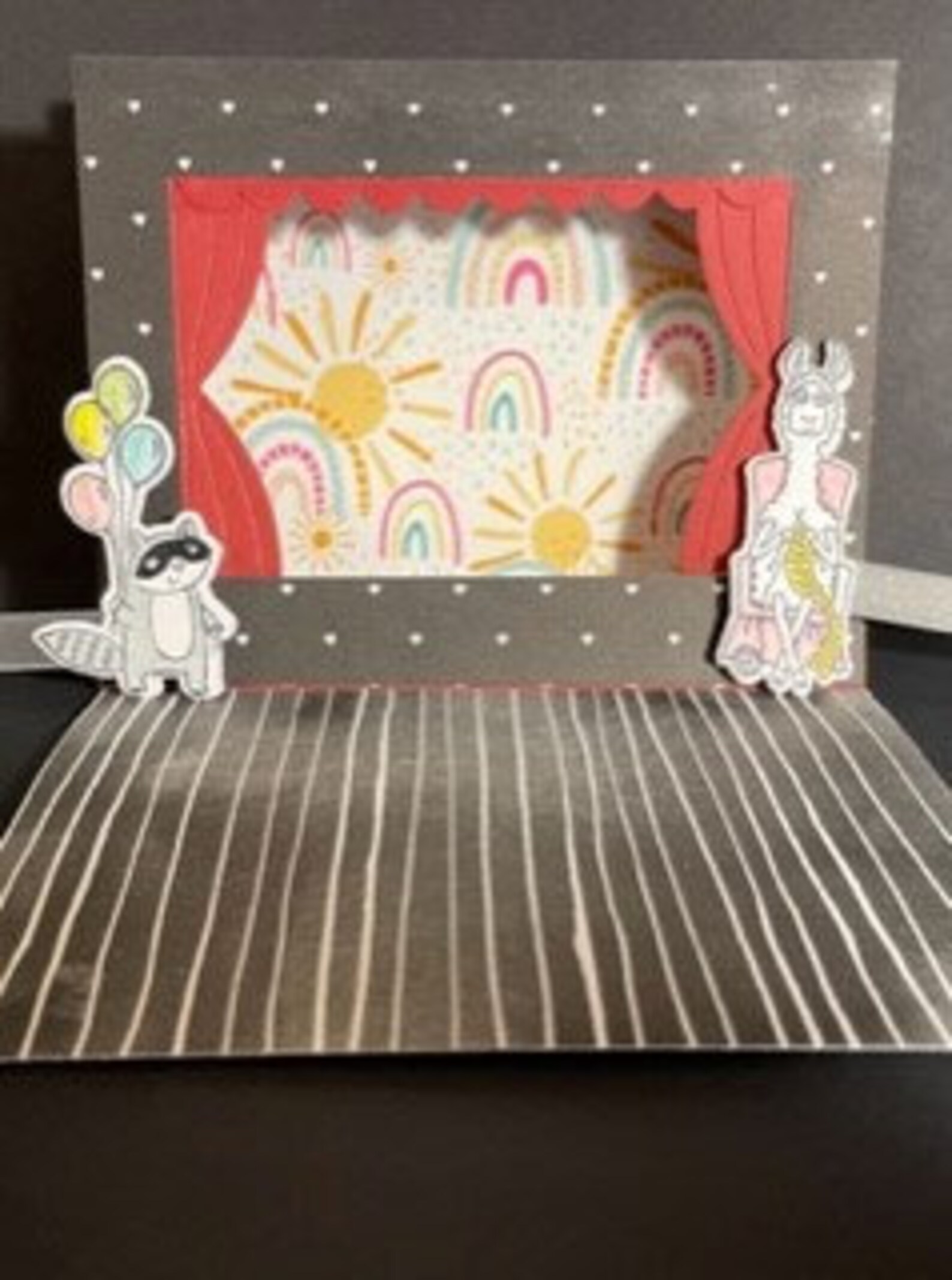 Stampin' up Zany Zoo Pop-up Play Set Card - Etsy
