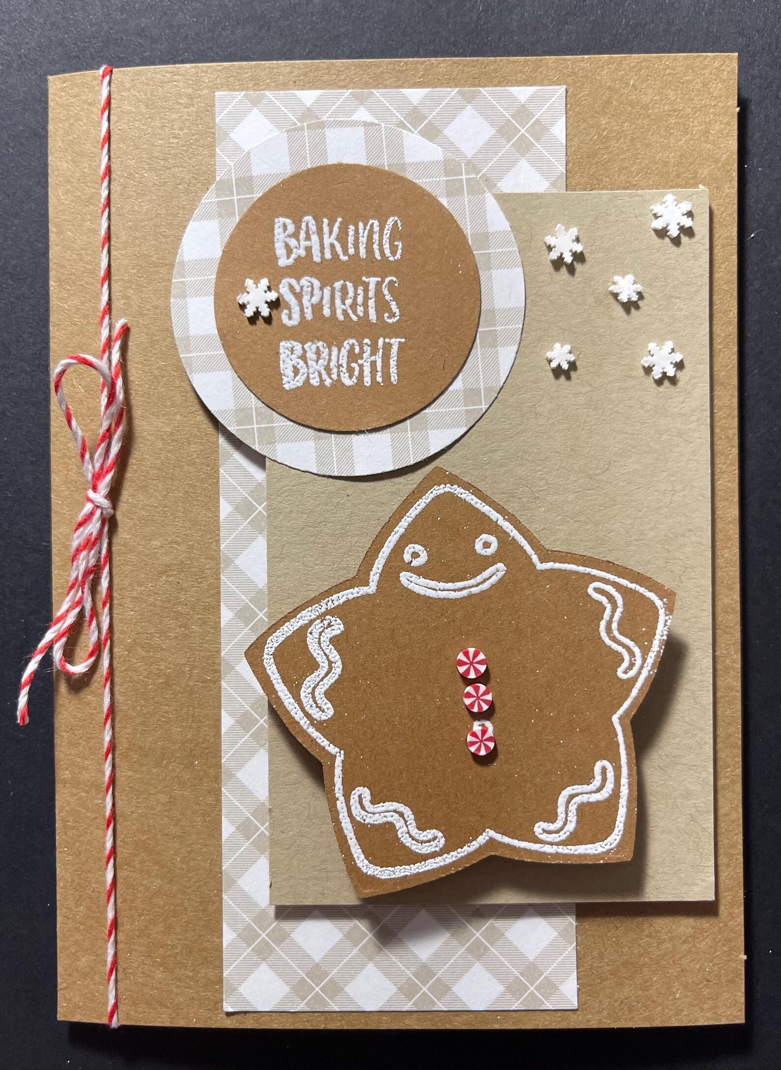 Stampin up Gingerbread Star spins Set of 6 - Etsy