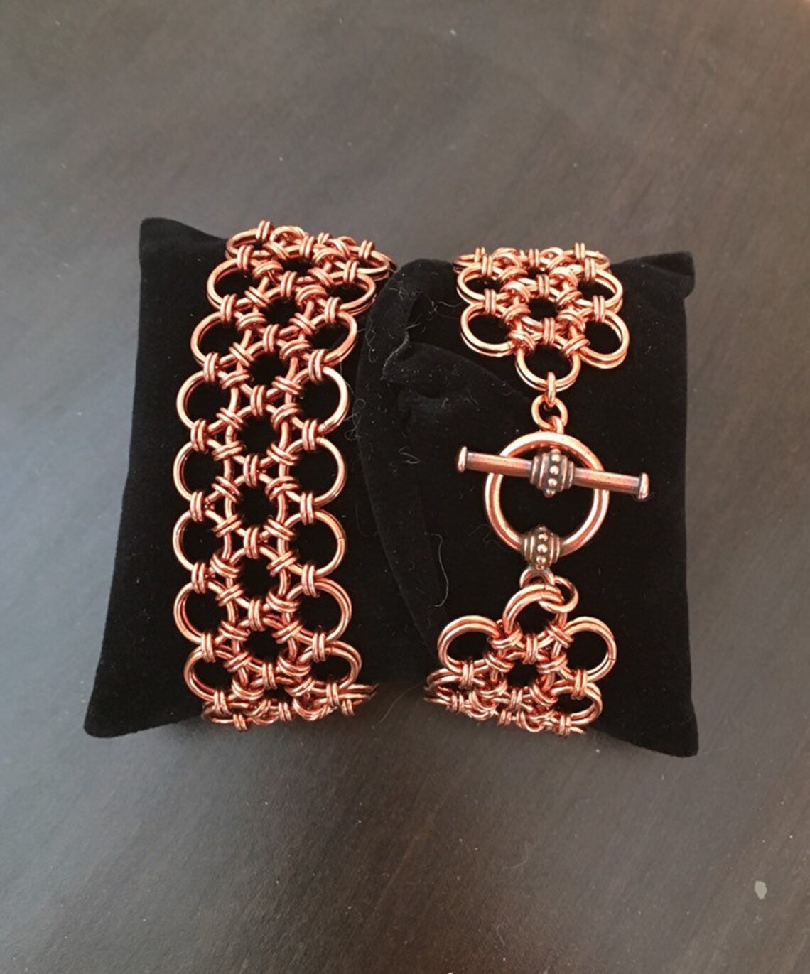 Japanese Lace Chainmaille Copper Bracelet - Etsy