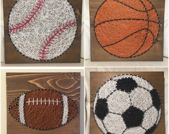 Soccer String Art Sign Sports Art Soccer Ball Football | Etsy
