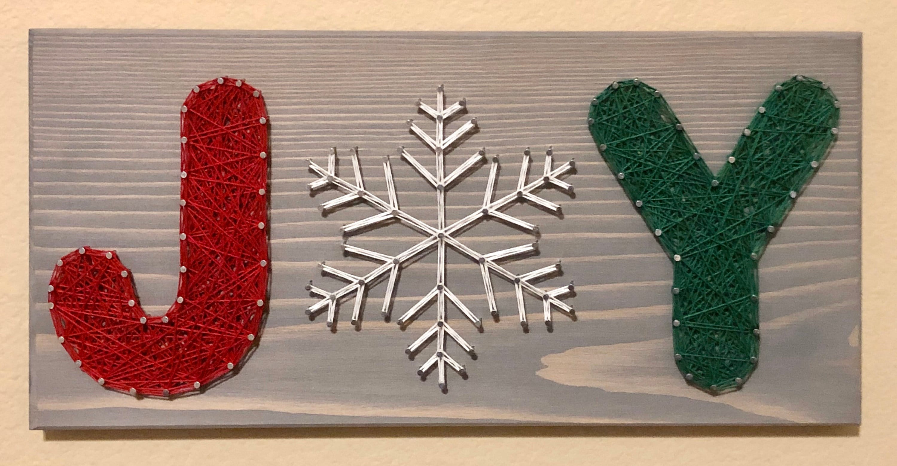 Made To Order JOY String Art Christmas Decor Holiday | Etsy