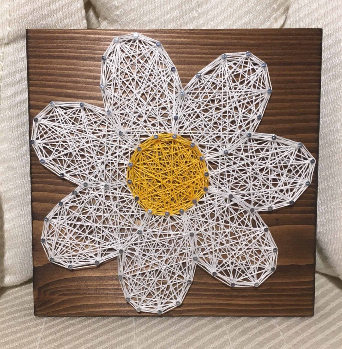MADE TO ORDER Flower/daisy String Art Floral Home Decor - Etsy