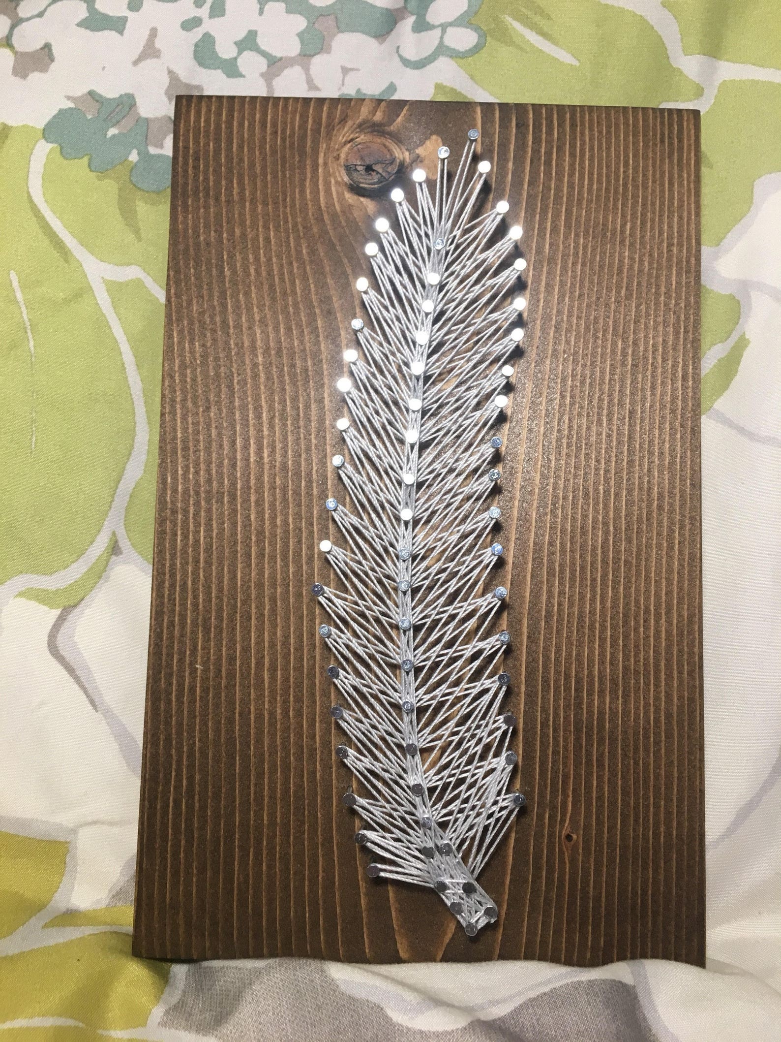 Made To Order Feather String Art Sign rustic decor made to | Etsy