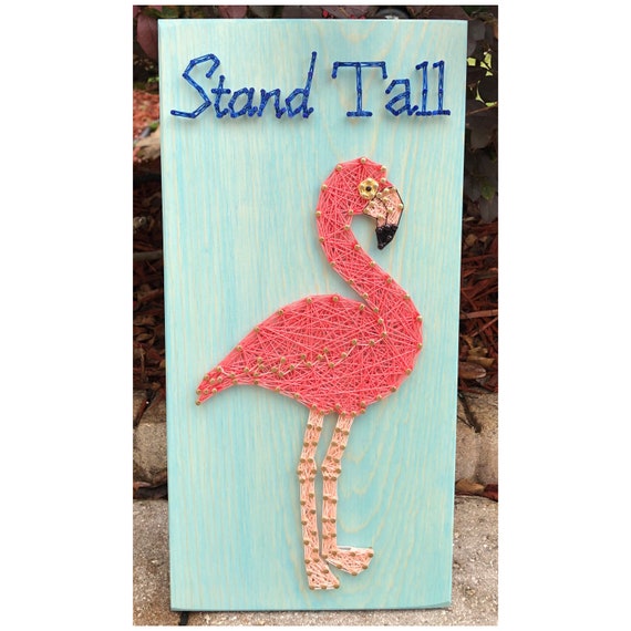 Made to Order Flamingo String Art Sign Pink Flamingo Birds - Etsy