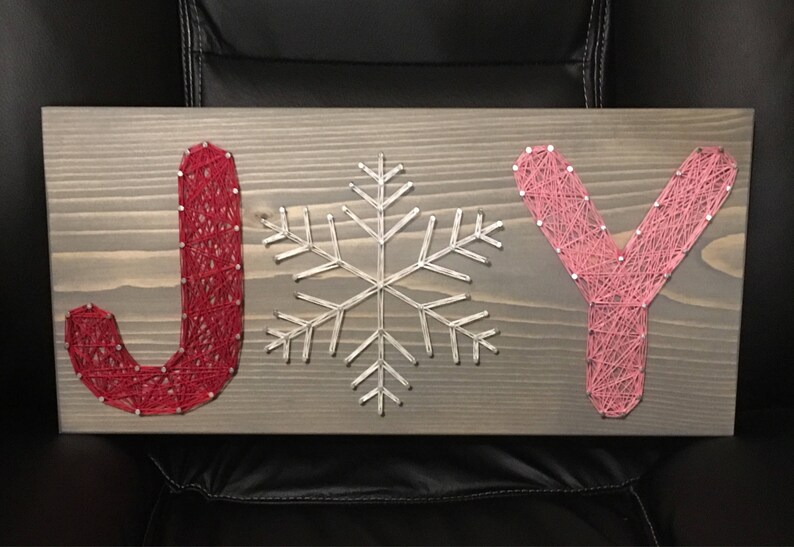 Made To Order JOY String Art Christmas Decor Holiday | Etsy