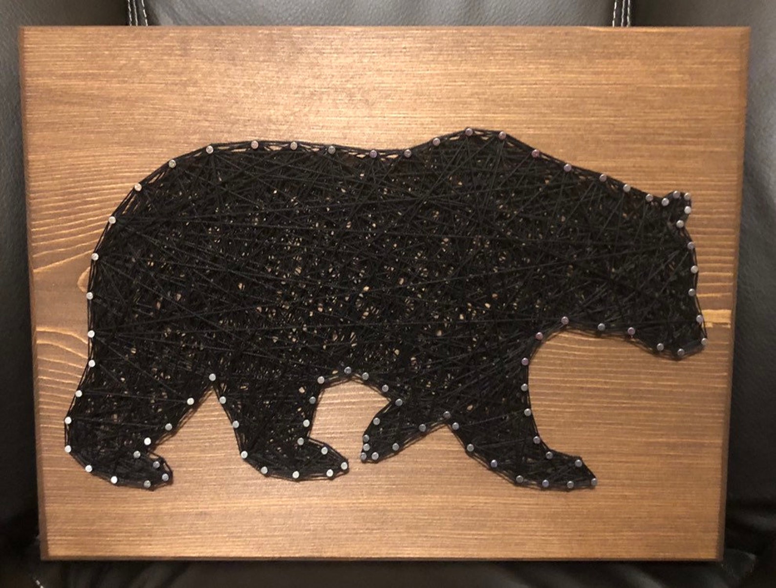 MADE TO ORDER Bear Walking String Art Nature Black Bear | Etsy